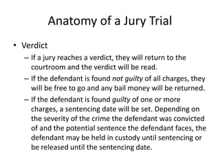 Anatomy of a Jury Trial: The Stages | PPTX