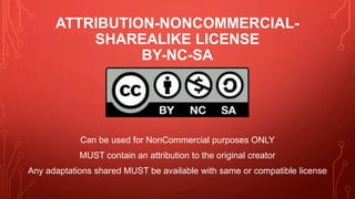 Anatomy of a License (Creative Commons) | PPT