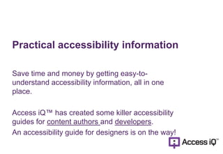 Anatomy of an accessible carousel: everyone's responsible! | PPT