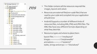 Anatomy of android aplication | PPT