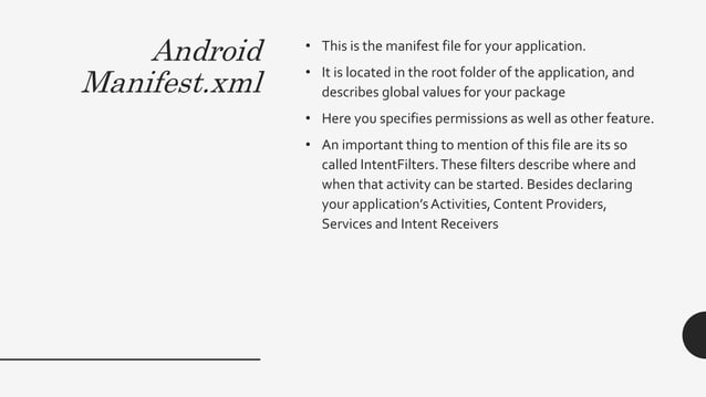 Anatomy of android aplication | PPT