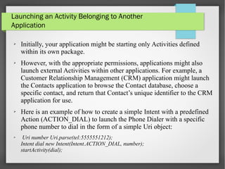 Anatomy of android application | ODP