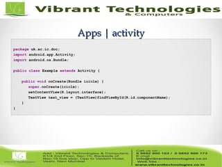 Android - Anatomy of android elements & layouts | PPT
