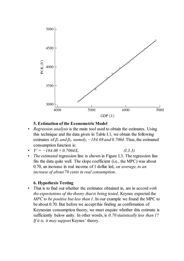 Anatomy of an econometric modelling (1) | DOCX | Economy | Business and ...