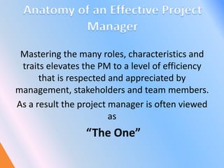 Anatomy Of An Effective Pm | PPT