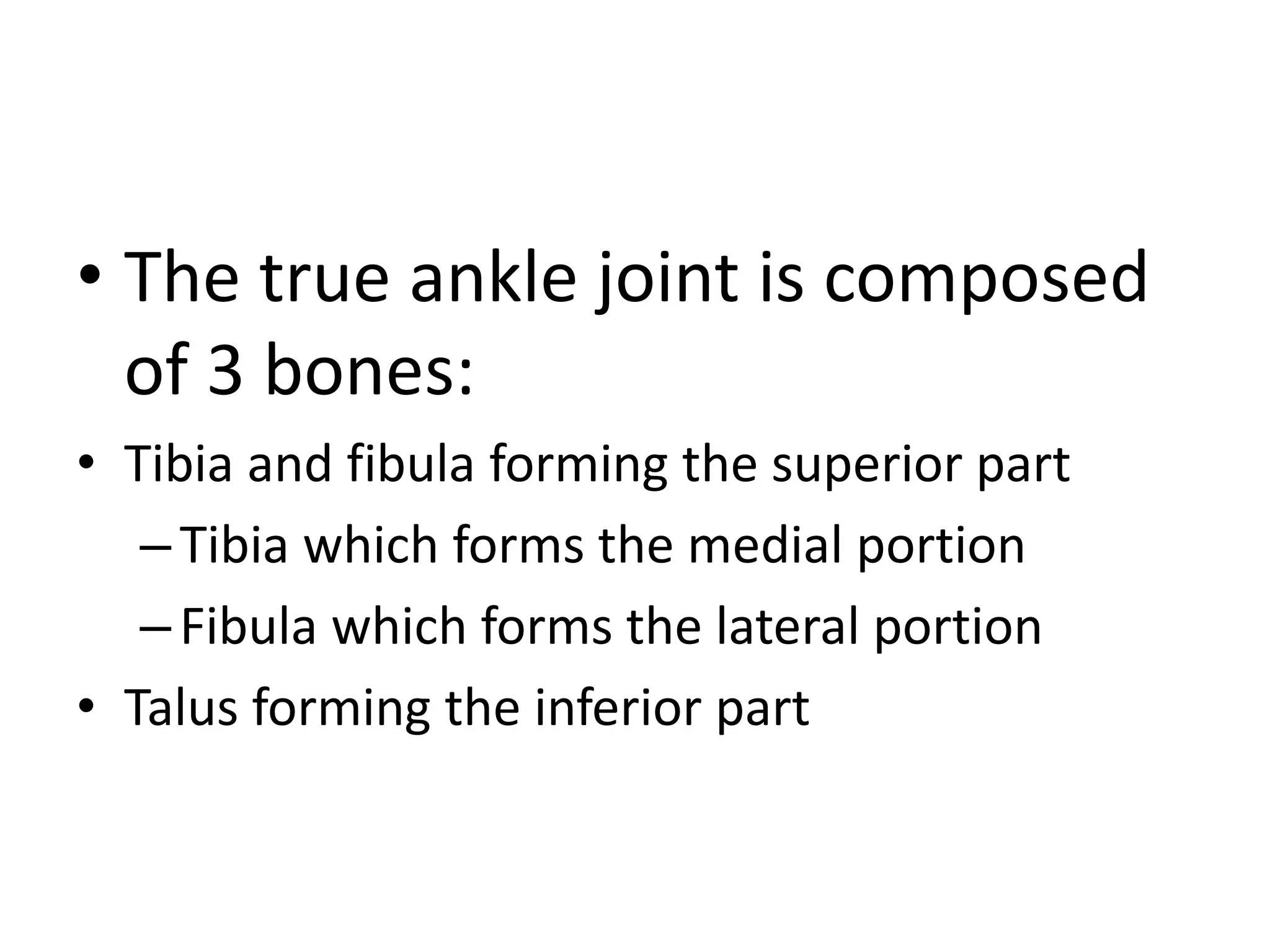 Anatomy of ankle joint | PPTX