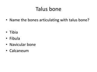 Anatomy of ankle joint | PPTX