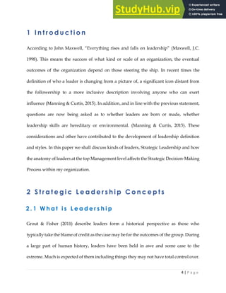 Anatomy Of An Organization S Top Management Team | PDF