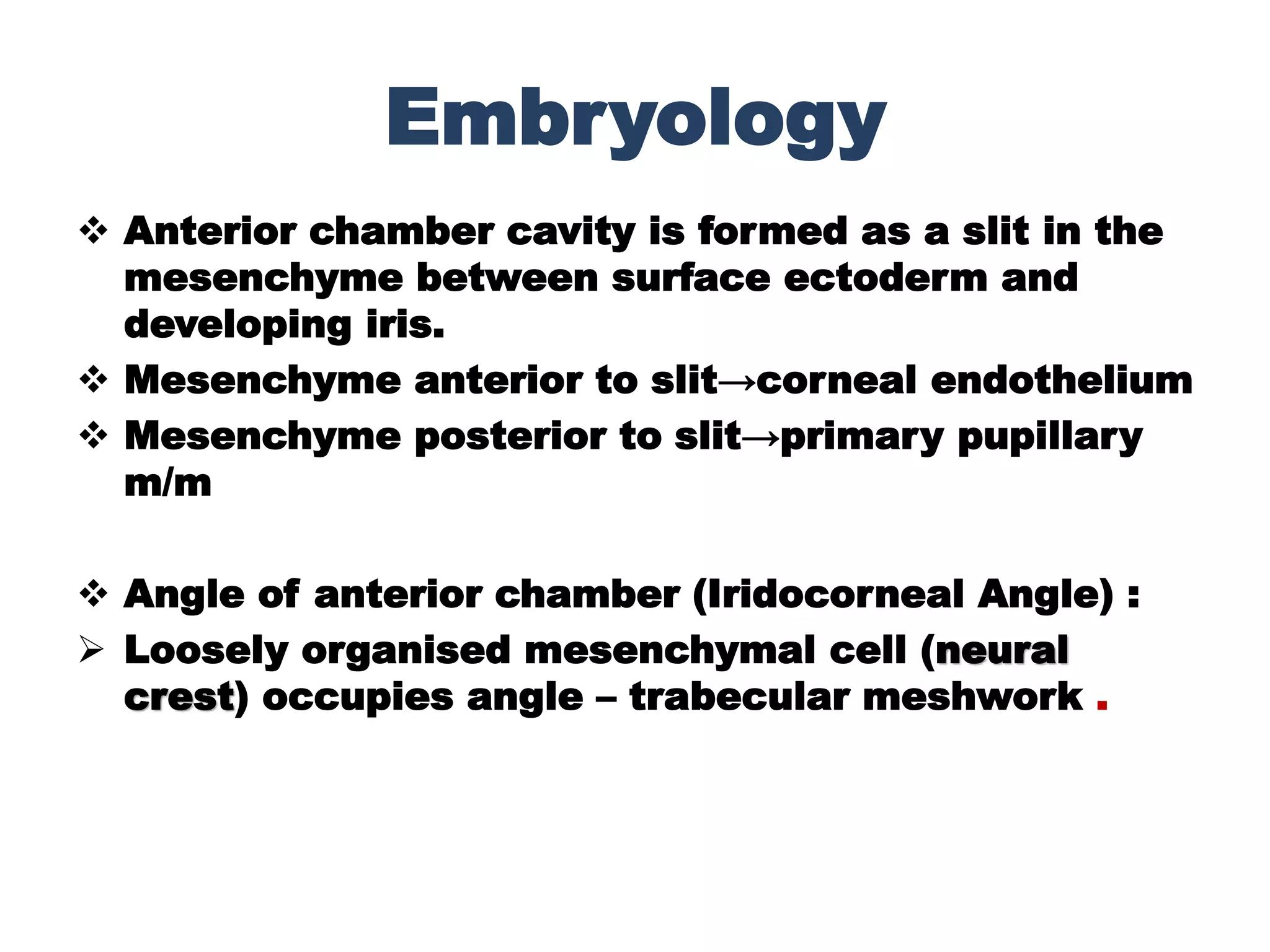Anatomy of anterior chamber angle (1) | PPTX