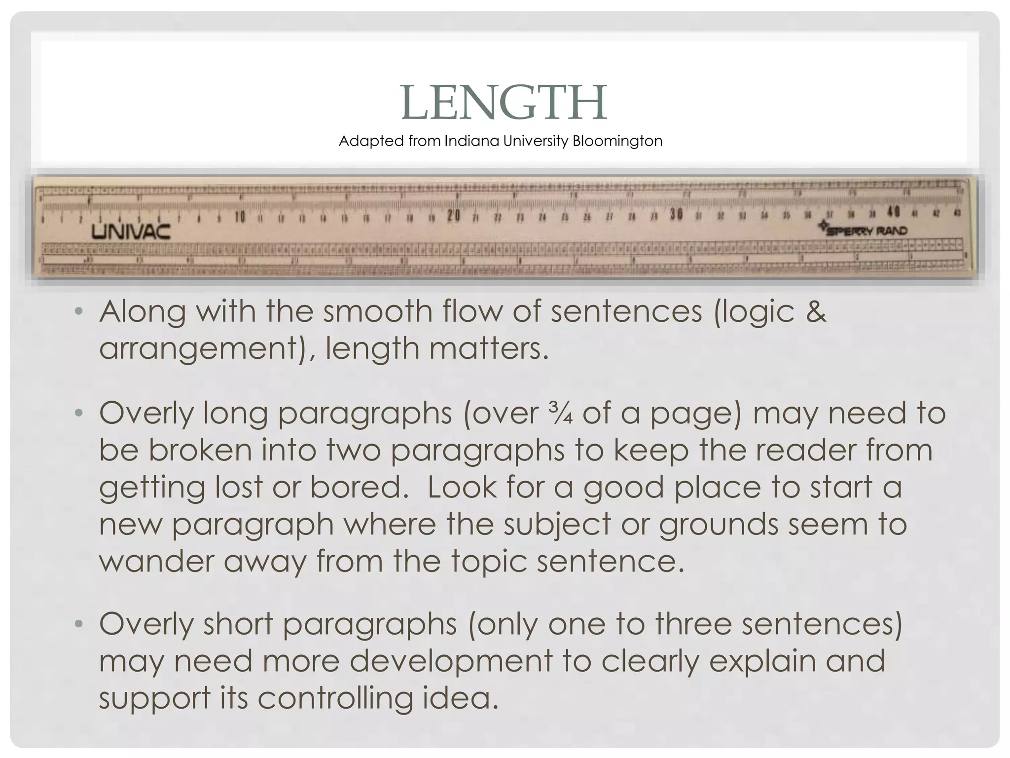 Anatomy of a paragraph | PPTX
