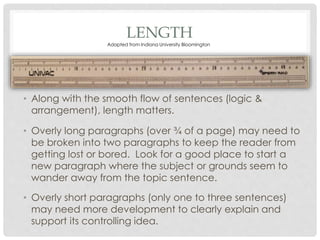 Anatomy of a paragraph | PPT