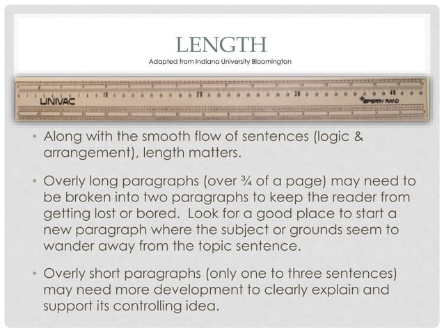 Anatomy of a paragraph | PPT