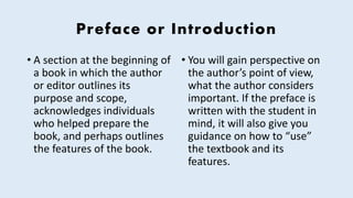 Anatomy of a textbook | PPTX