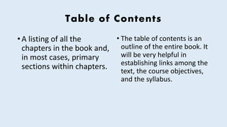 Anatomy of a textbook | PPTX
