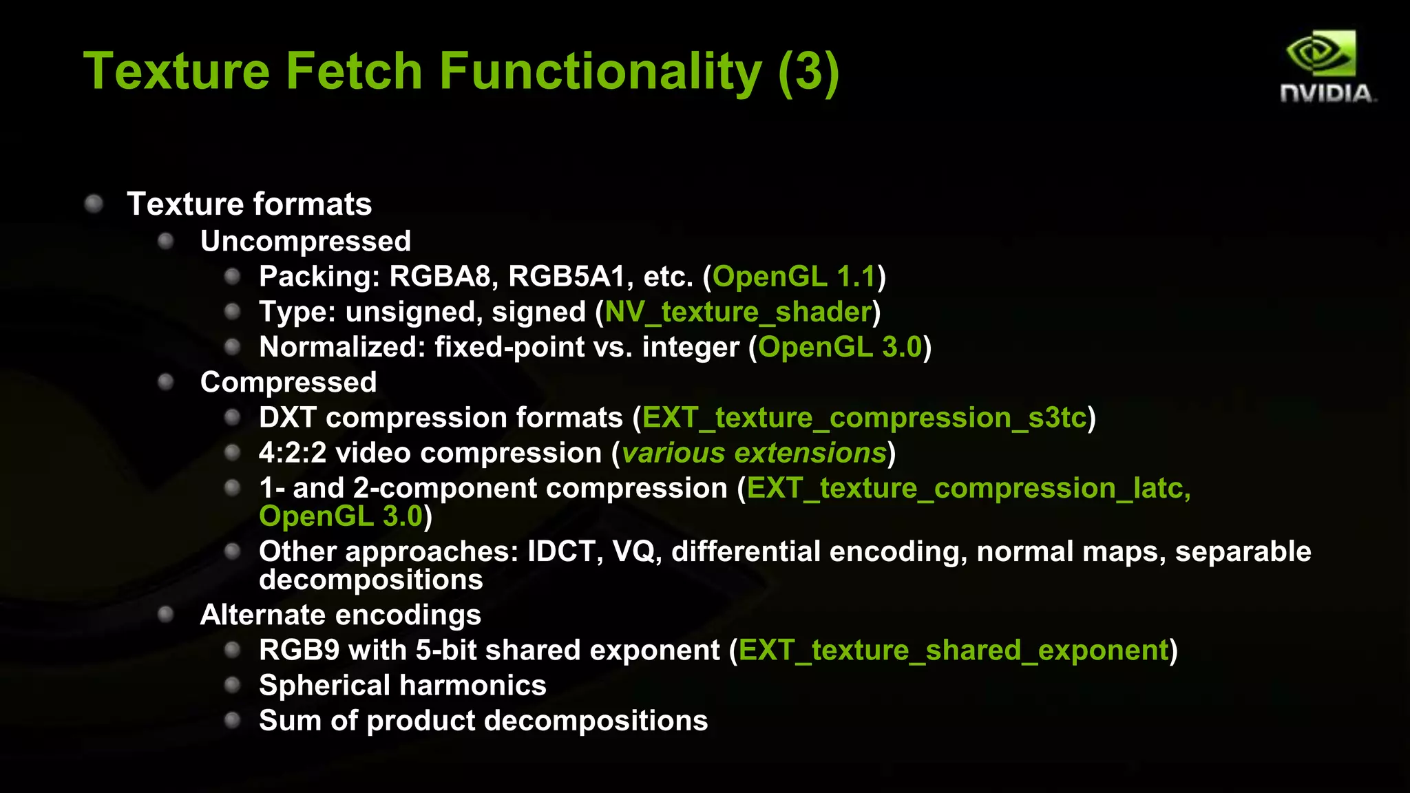 Anatomy of a Texture Fetch | PPT