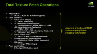Anatomy of a Texture Fetch | PPT
