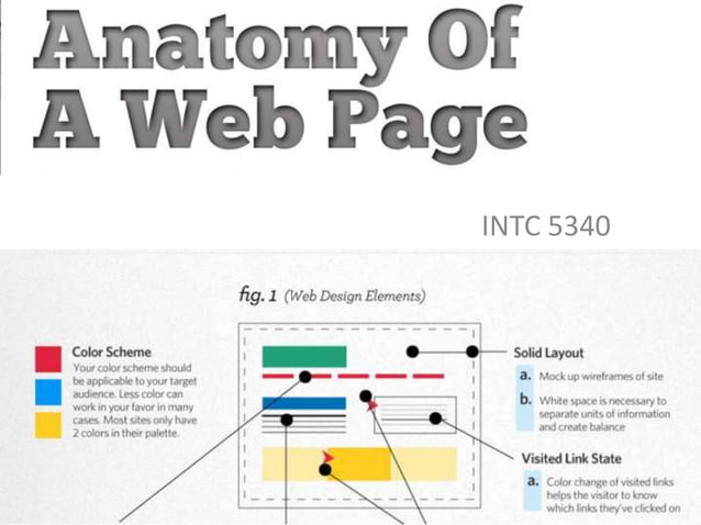 Anatomy of a web page | PPTX | Internet | Computing