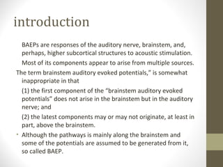 Anatomy of baep by shexad | PPT