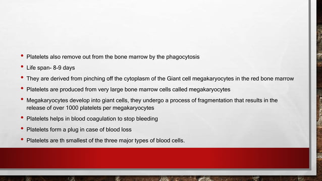 ANATOMY OF BLOOD- RBCs, WBCs & Platelet | PPT