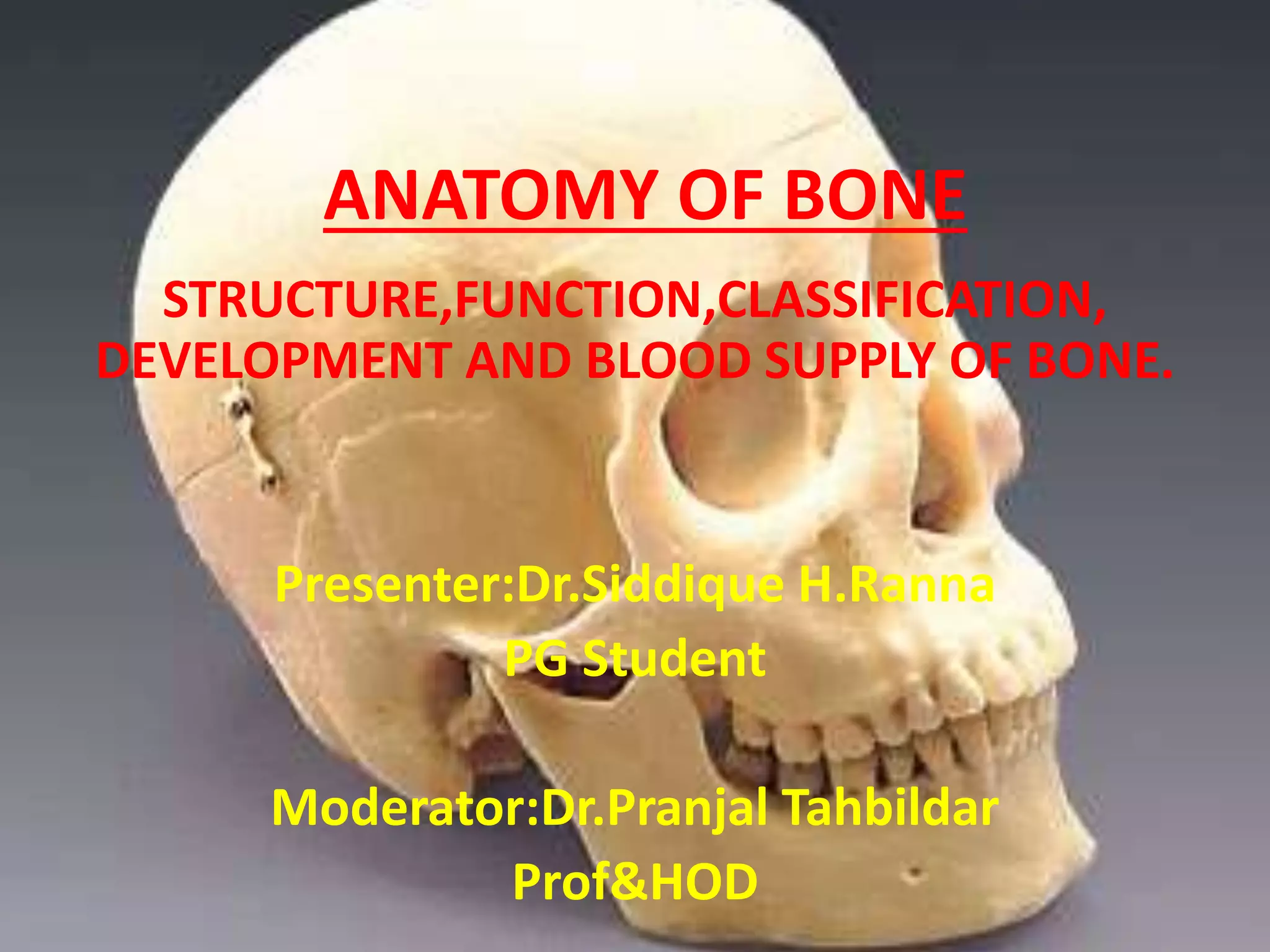 Anatomy of bone..latest | PPTX