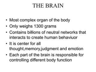 Anatomy of brain and Spinal cord (nervous system .ppt