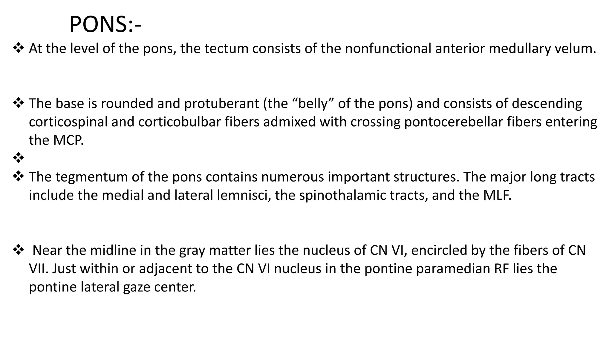 anatomy of brainstem and related syndromes .pptx | Brain and Nervous System Disorders | Diseases ...