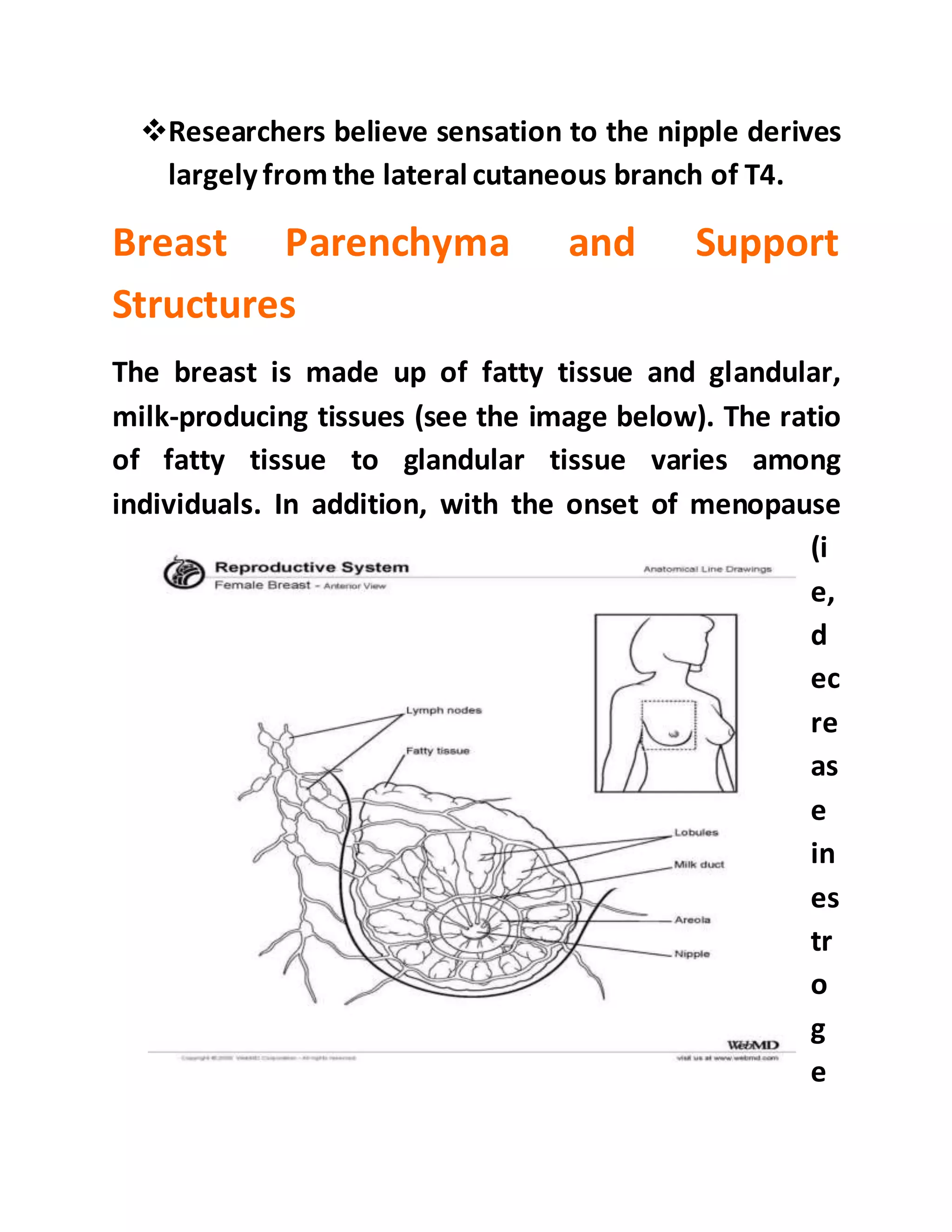 Anatomy of breast | DOC