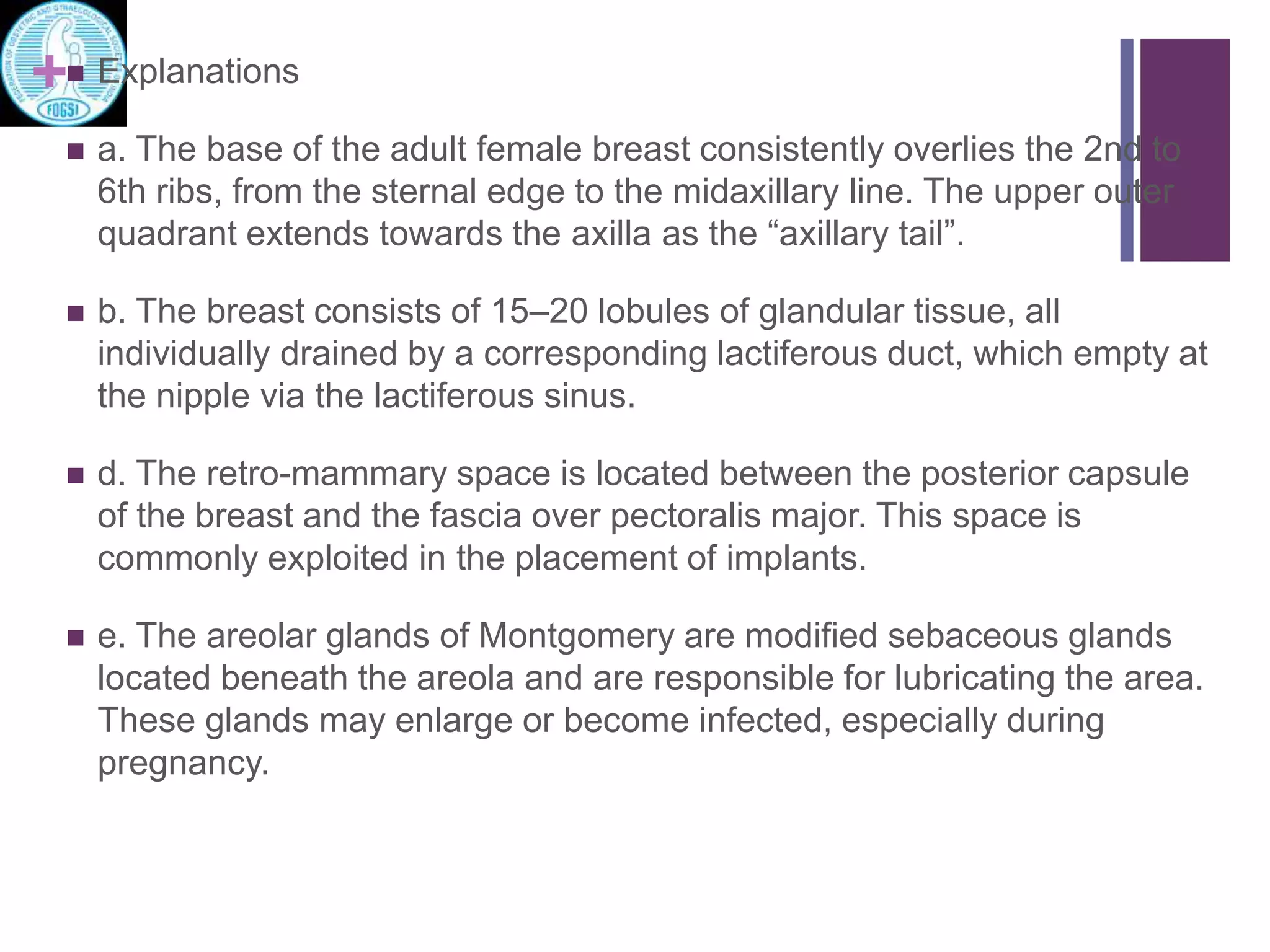Anatomy of breast | PPTX