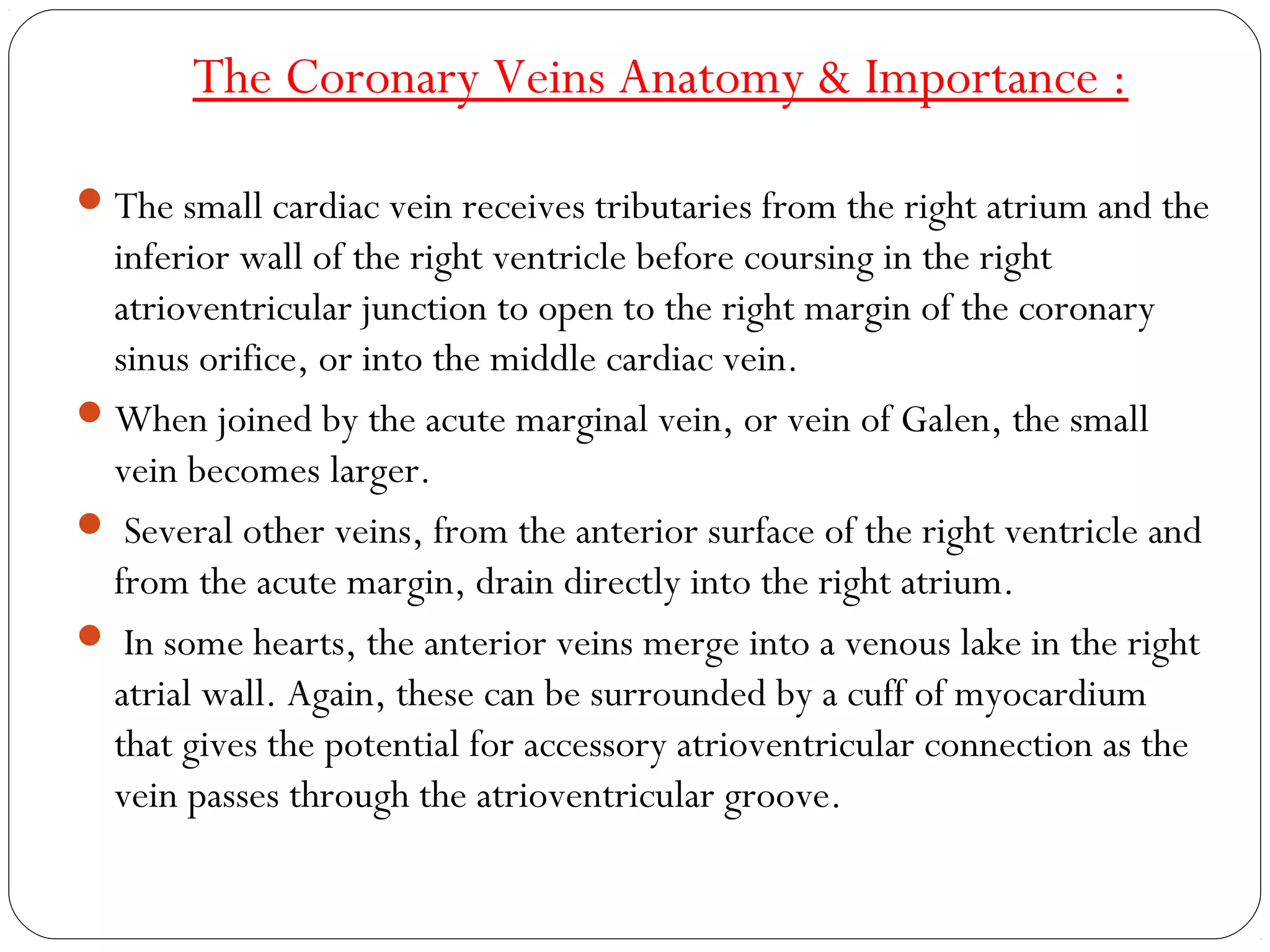 Anatomy of cardiac structures & conducting system in | PPT