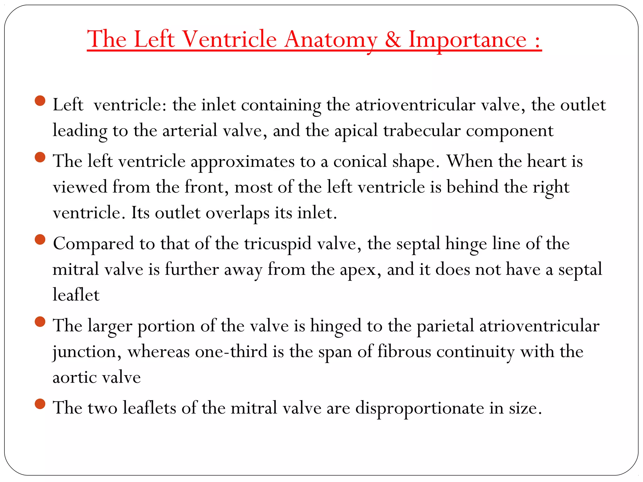 Anatomy of cardiac structures & conducting system in | PPT
