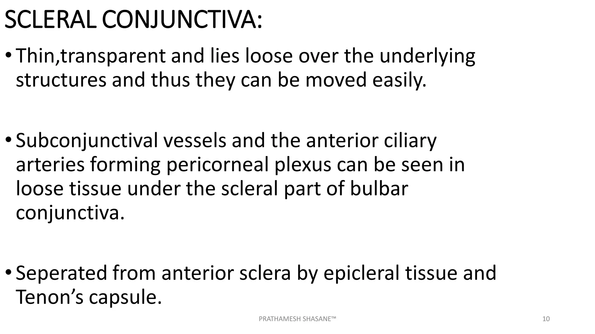 Anatomy of conjunctiva | PDF