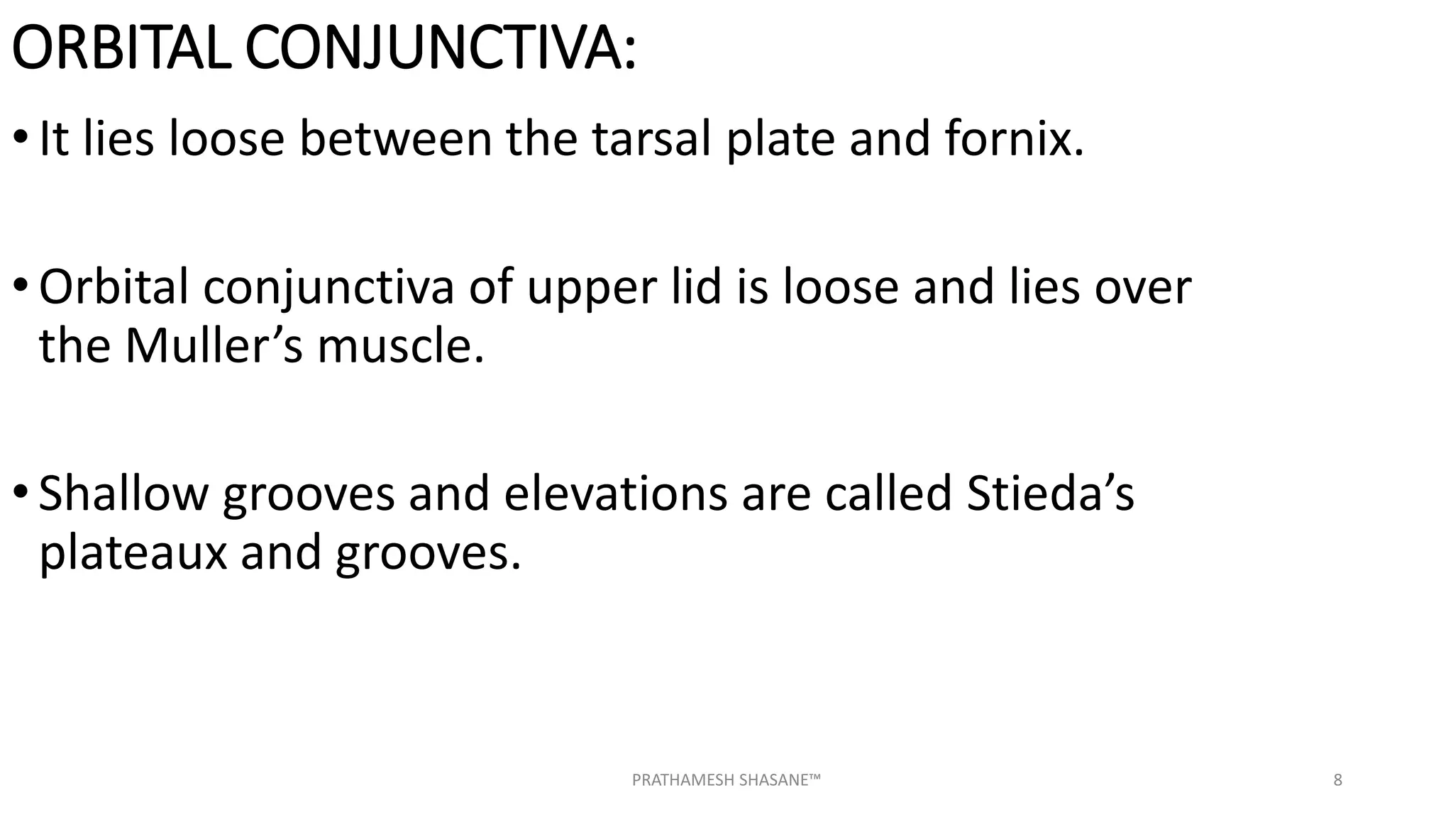 Anatomy of conjunctiva | PDF