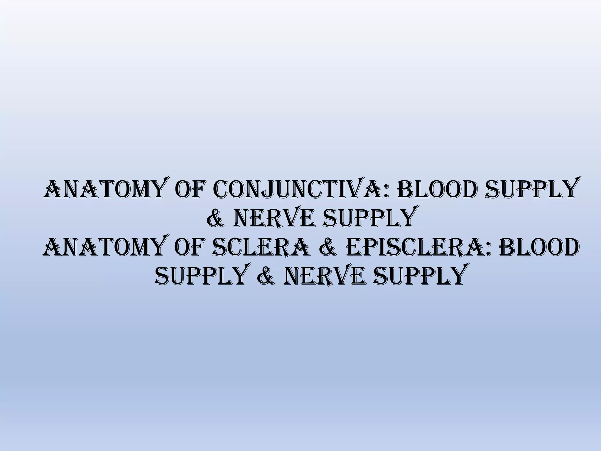 Anatomy of conjunctiva | PDF