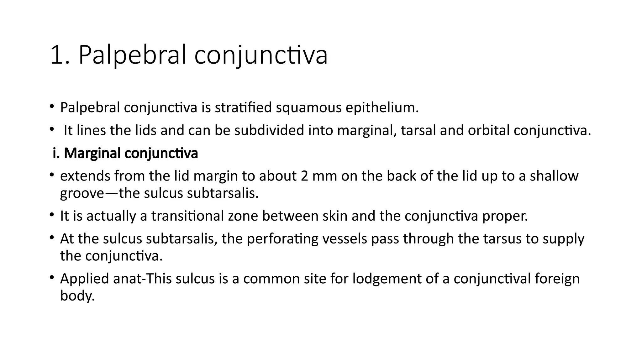 ANATOMY OF CONJUNCTIVA ( a brief account) | PPTX