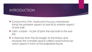 Anatomy of conjunctiva and clinical .pptx
