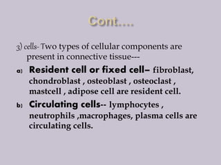 Anatomy of connective tissue by sk.. | PPTX