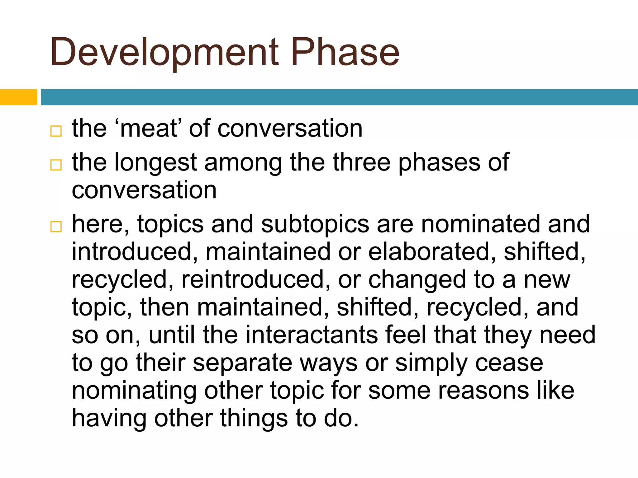 Anatomy of conversation | PPT