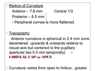 Anatomy of cornea | PPT