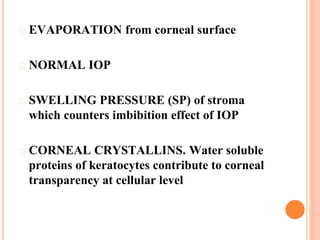 ANATOMY OF CORNEA AND MAINTENANCE OF CORNEAL TRANSPARENCY-1.pptx
