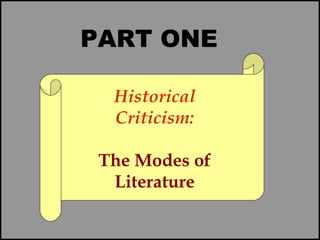 Anatomy Of Criticism | PPT | Drama | Genres