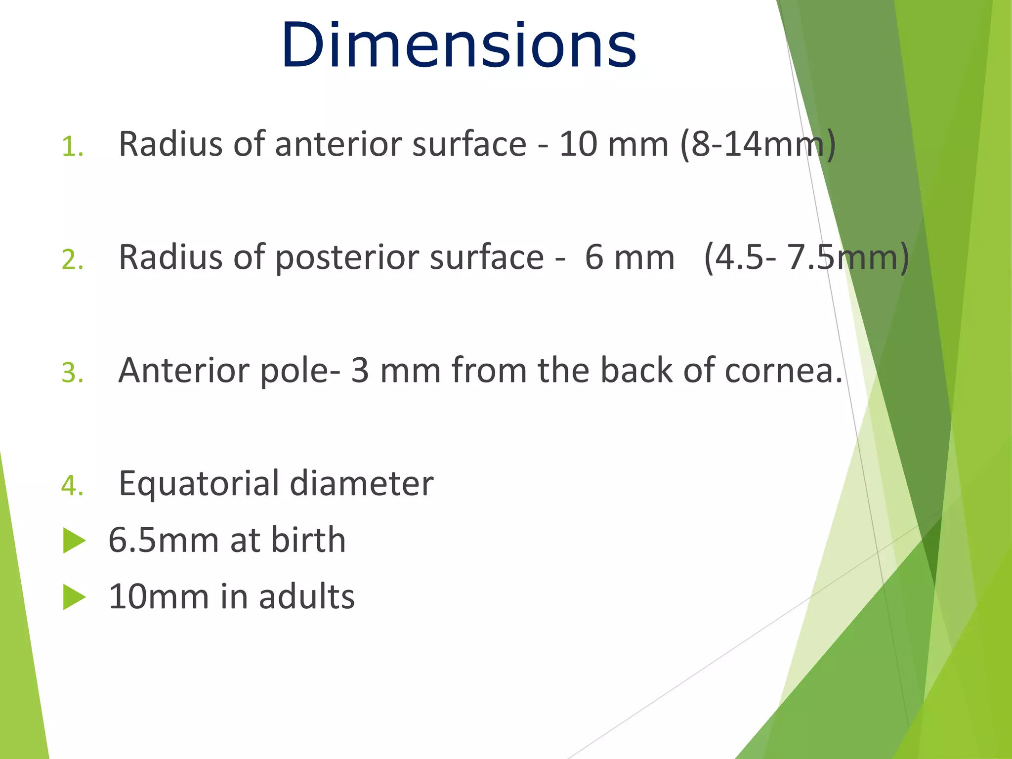 Anatomy of crystalline lens by Dr. Aayush Tandon | PPTX