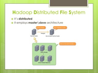 Anatomy of distributed computing with Hadoop | PPT