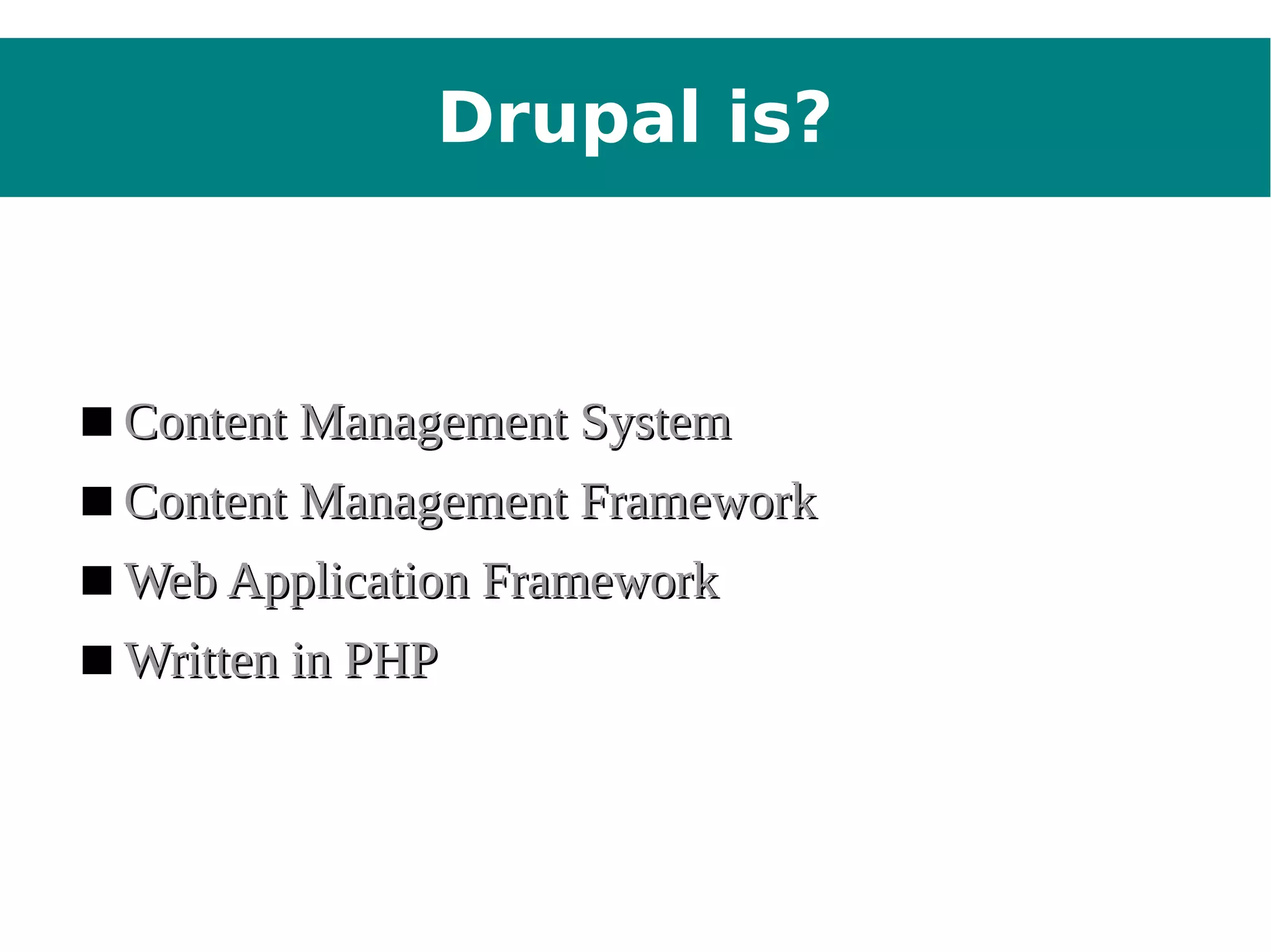 Anatomy of Drupal | ODP