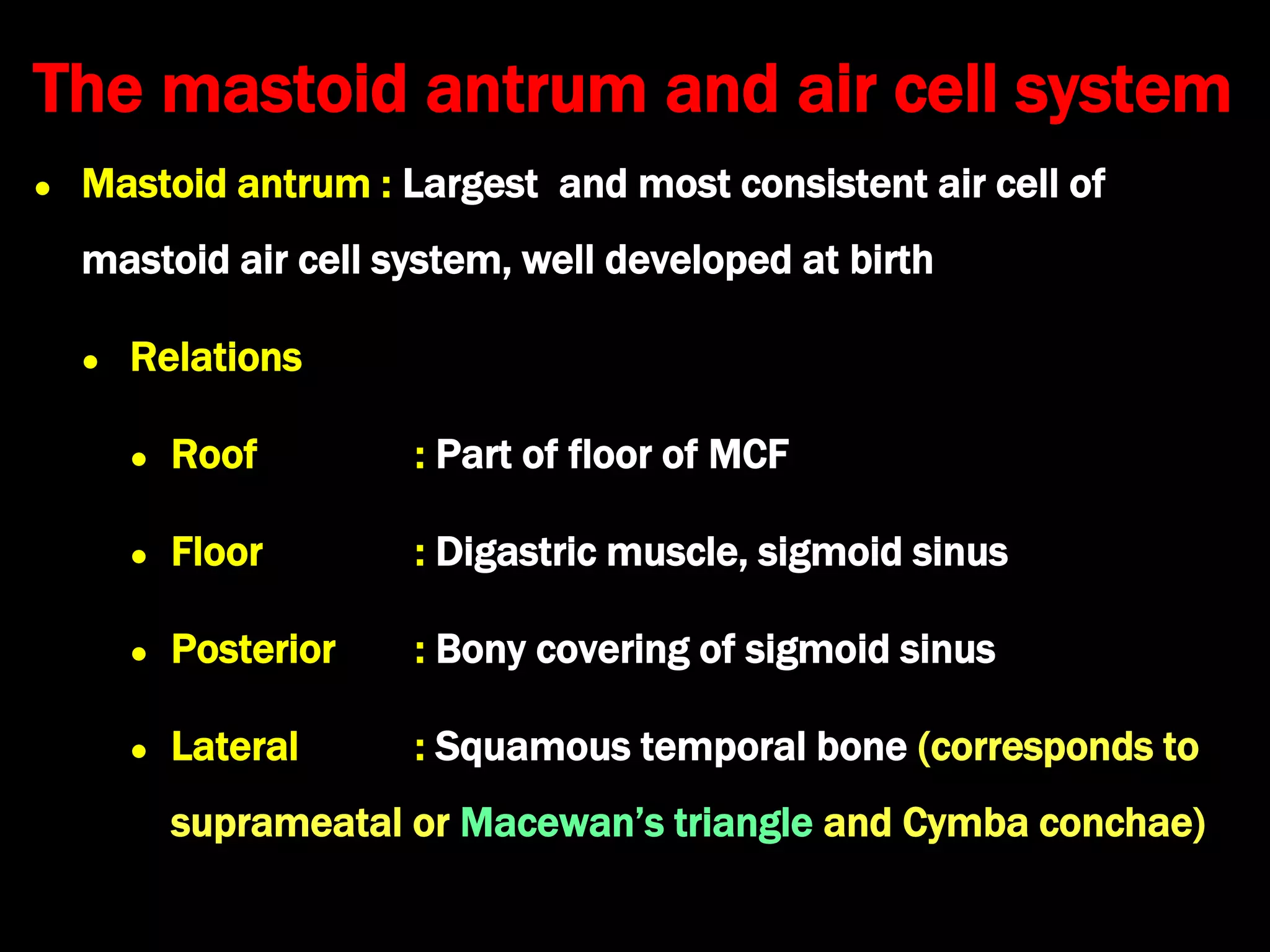 Anatomy of ear and mastoid | PPT