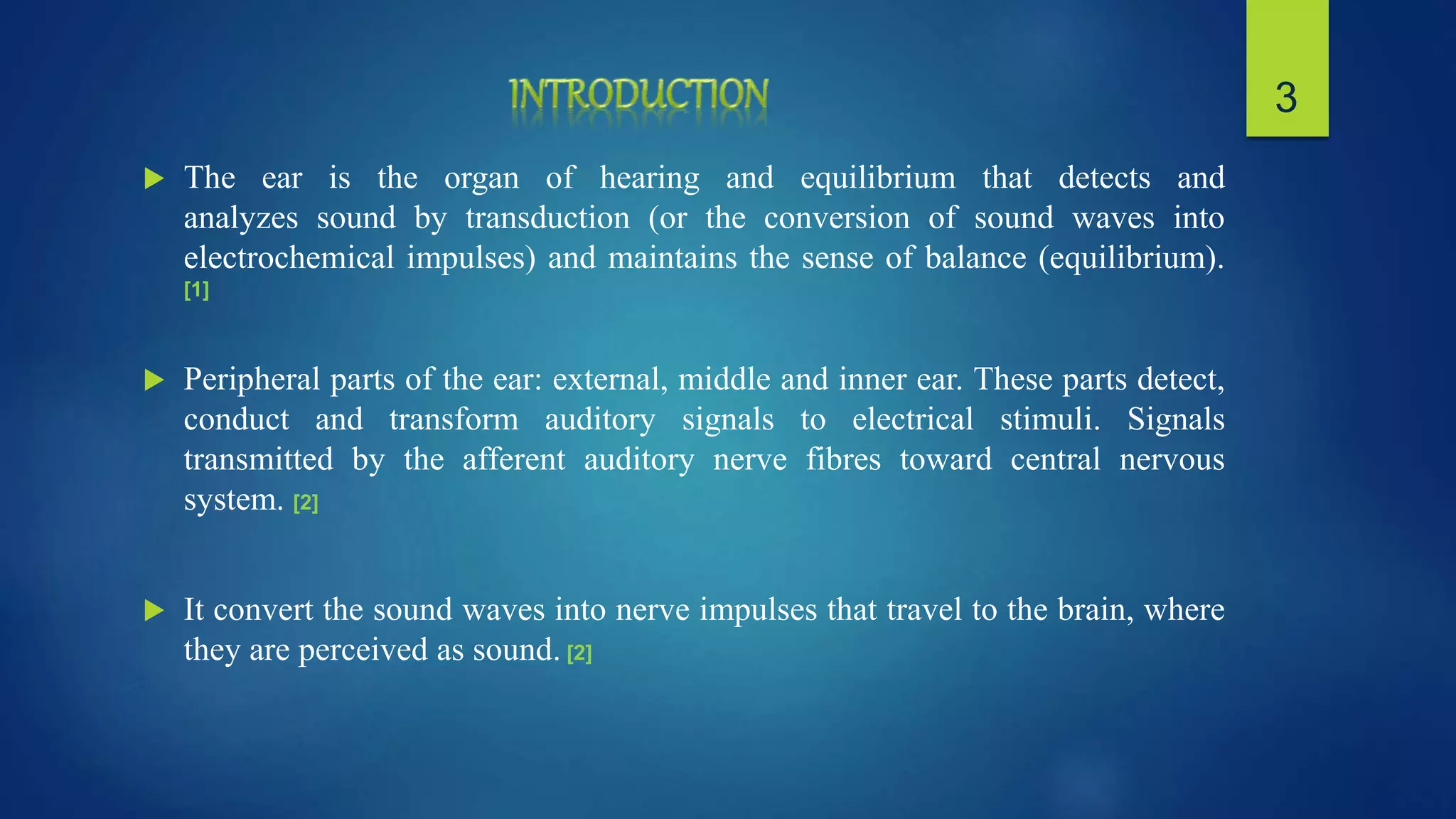 Anatomy of ear and physiology of hearing | PPTX