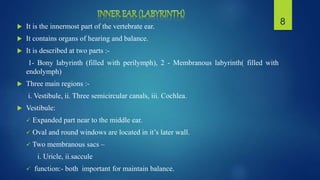Anatomy of ear and physiology of hearing | PPTX