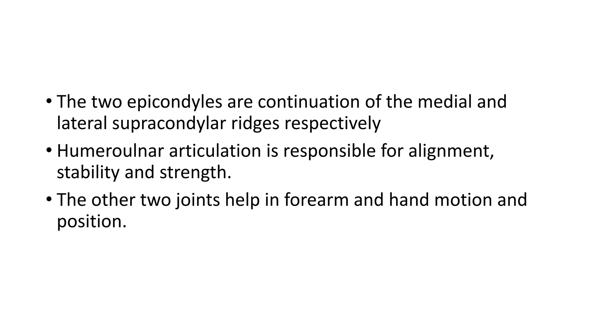 Anatomy of elbow and INTERCONDYLAR FRACTURE OF THE HUMERUS | PPTX