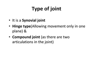 anatomy of elbow joint by dr kafwimbi chola | PPT