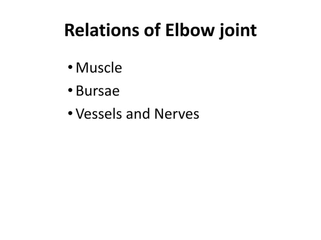 Anatomy of elbow joint | PPTX