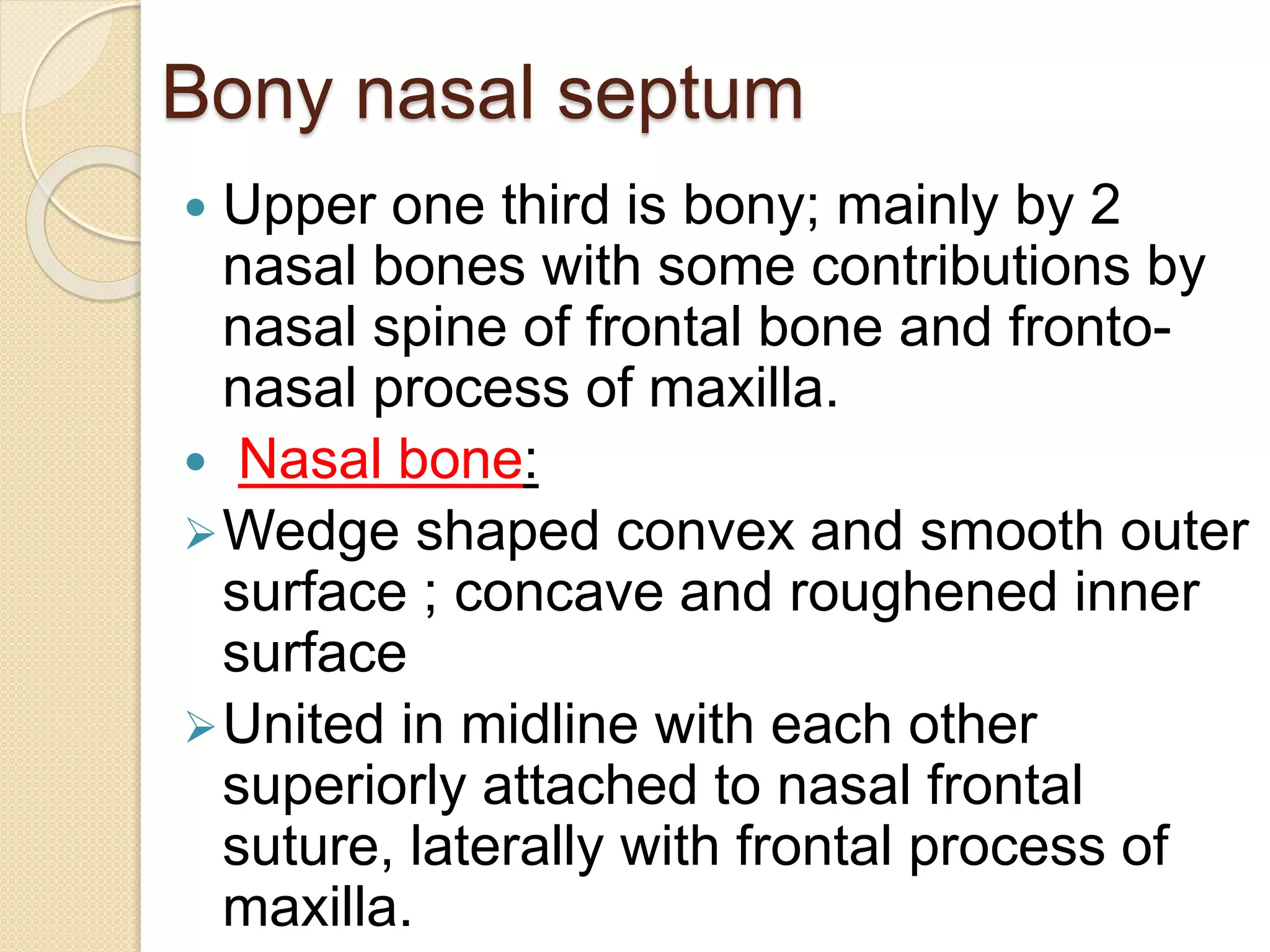 Anatomy of nose and para nasal sinuses . by DR. MD. KHURSHID PERVEJ ...